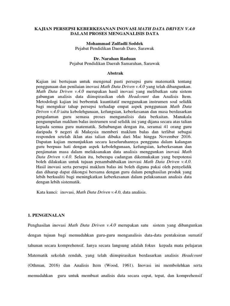 Contoh Kajian Keberkesanan Impak Inovasi | PDF | Komputer