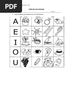 Guia Repaso Vocal A e I | PDF | Estudios de idiomas extranjeros