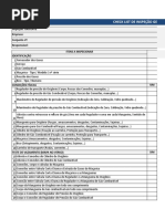 Modelo Check List Refrigeração | PDF | Refrigeração | Engenharia Civil