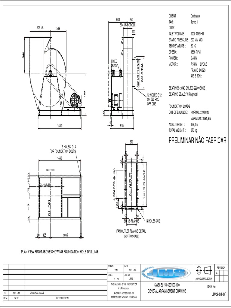 Croqui Exaustor | PDF | Machines | Mechanical Engineering