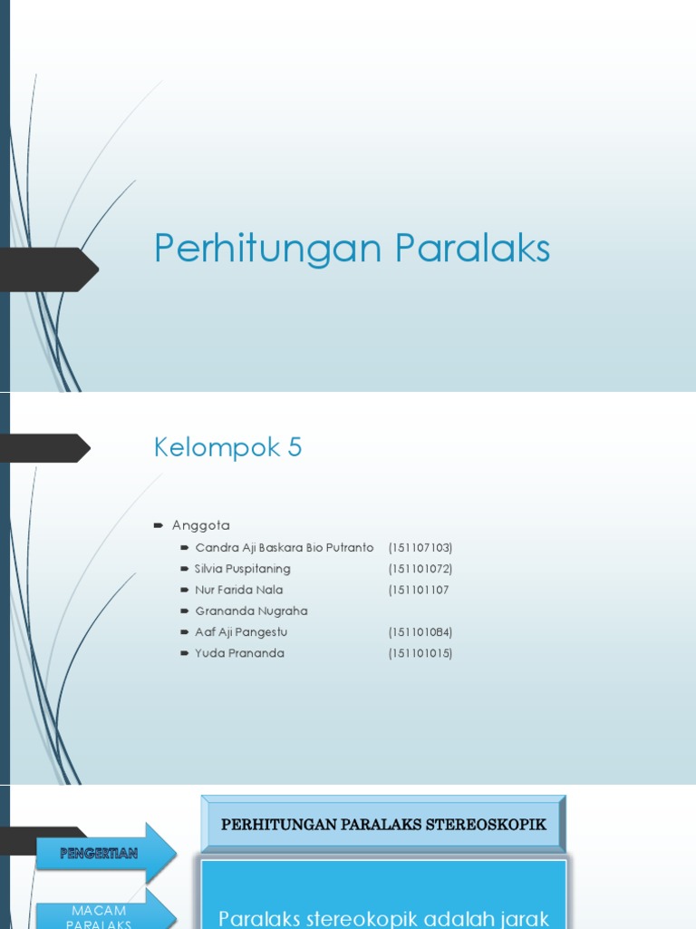 Perhitungan Paralaks | PDF