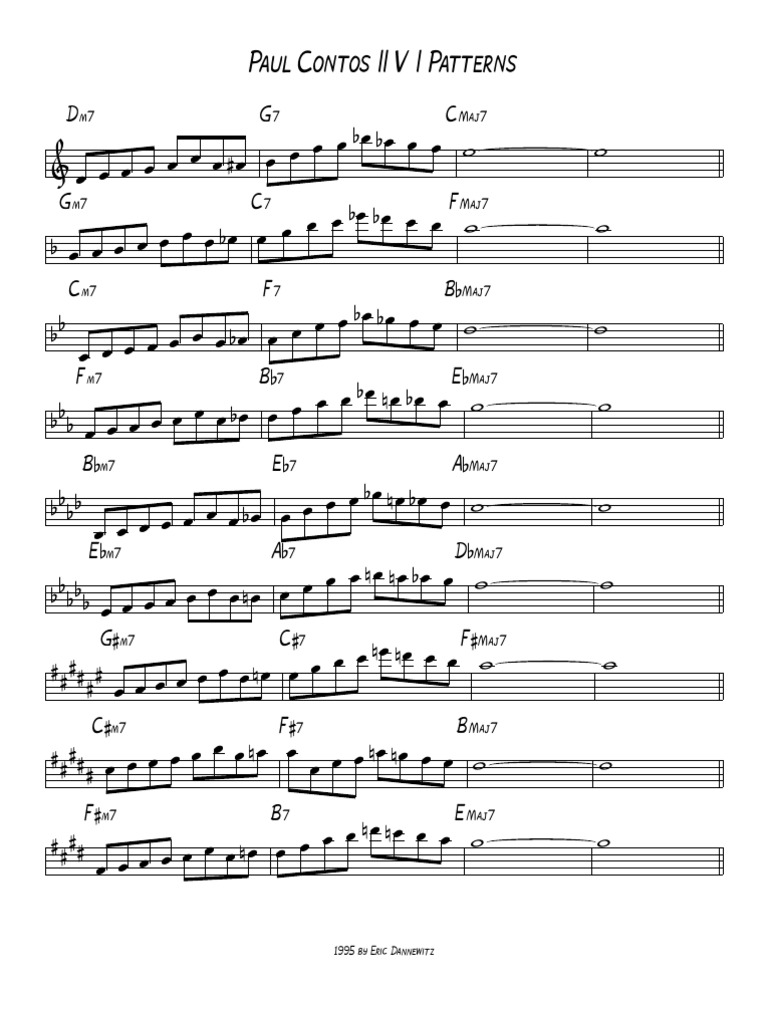 II-V-I Patterns | PDF