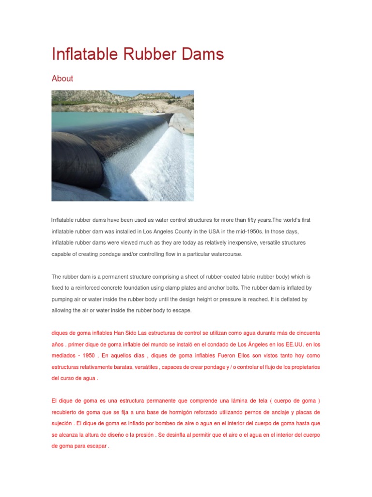 Inflatable Rubber Dams | PDF | Nature