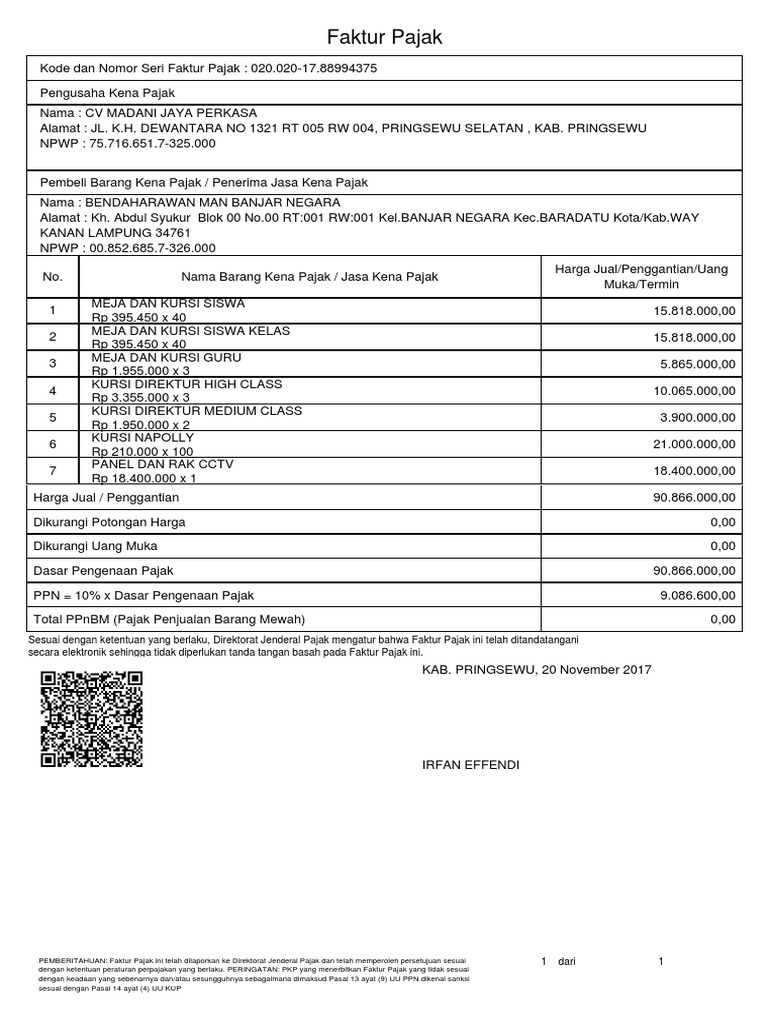 Laporan Faktur Pajak | PDF