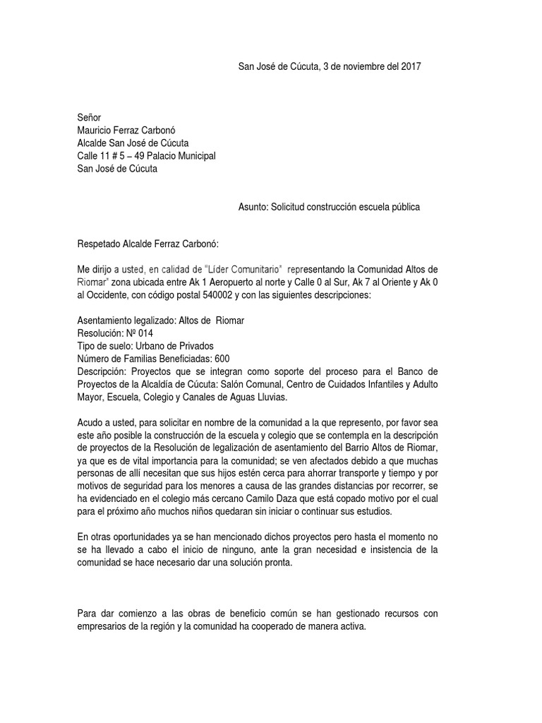 Comunicacion Carta | PDF