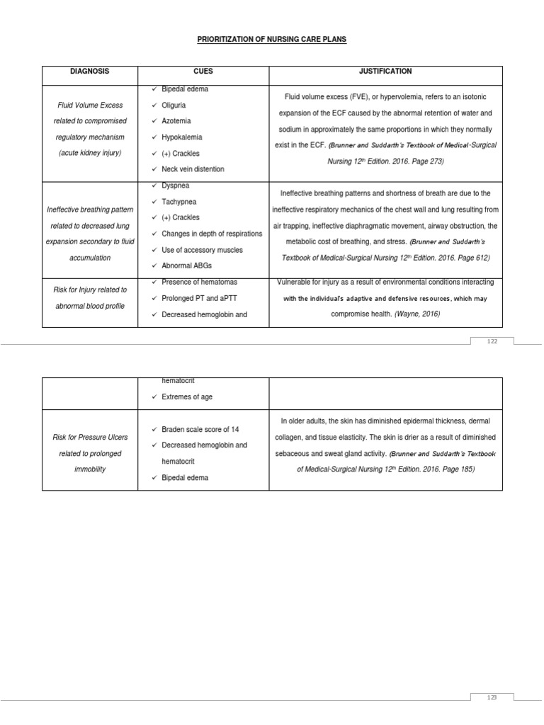 Prioritization of Nursing Care Plans | PDF | Breathing | Heart Failure