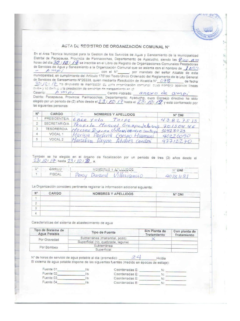 Acta Registro Jass Ampi Pdf