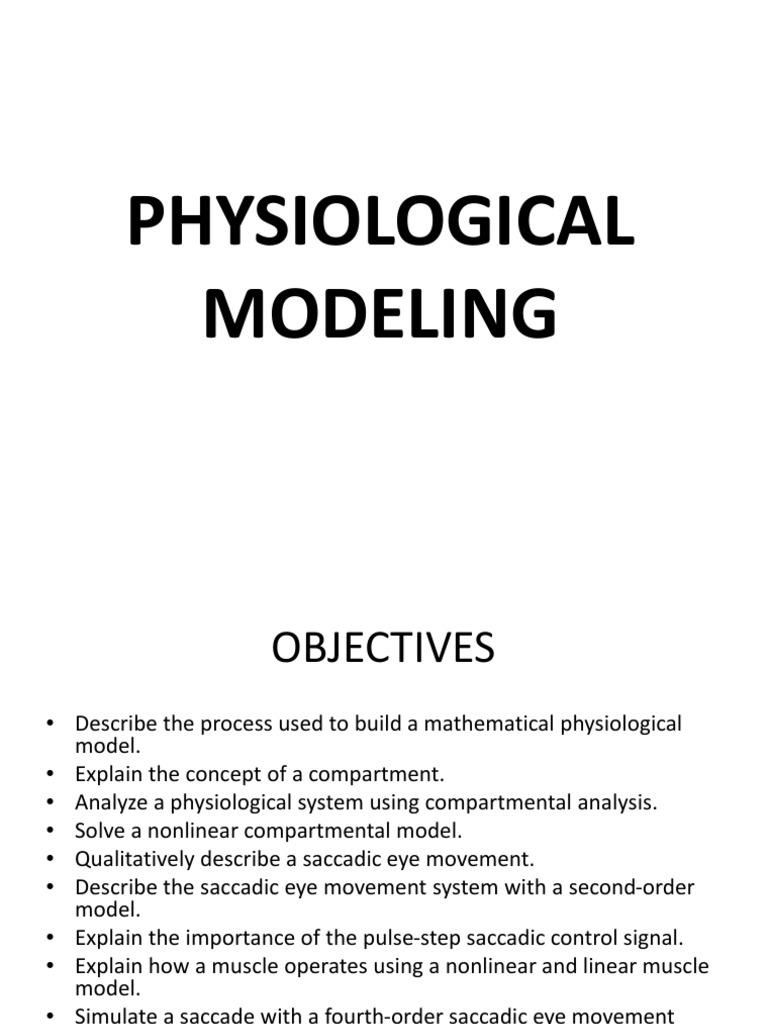 11 Physiologicalmodeling | PDF | Differential Equations | Nonlinear System