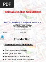 PK Formula Sheet | PDF | Pharmacokinetics | Pharmaceutics