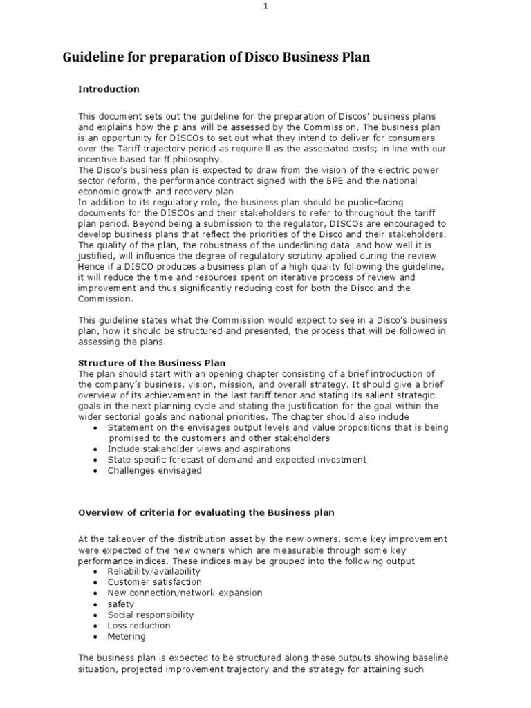 Disco Business Plan Guide | PDF | Business Plan | Strategic Management