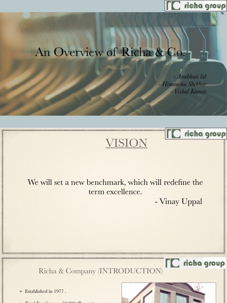 Richa & Co. | PDF | Packaging And Labeling | Seam (Sewing)