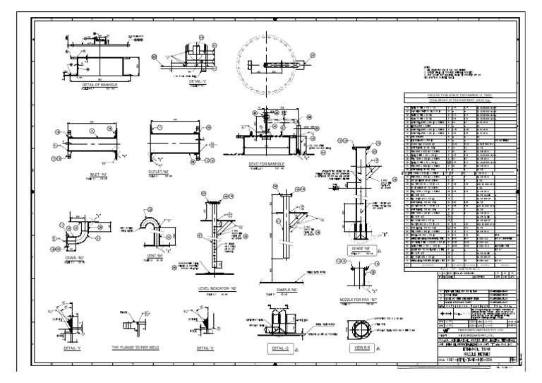 Detail of Manhole Detail-'V': Execute Total Bom of This Drawing 01 ...