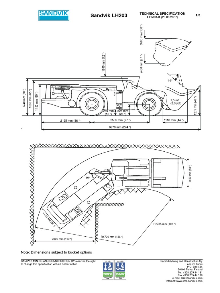 Sandvik LH203-3.pdf | Brake | Steering