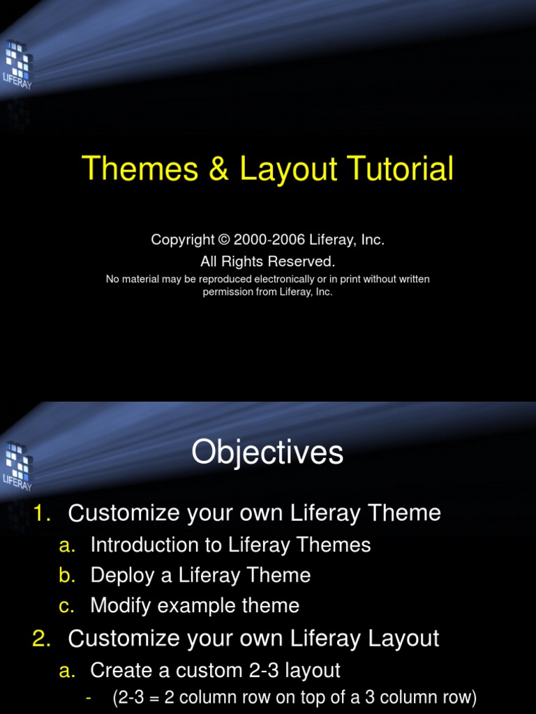 Themes & Layout Tutorial: All Rights Reserved | Download Free PDF ...