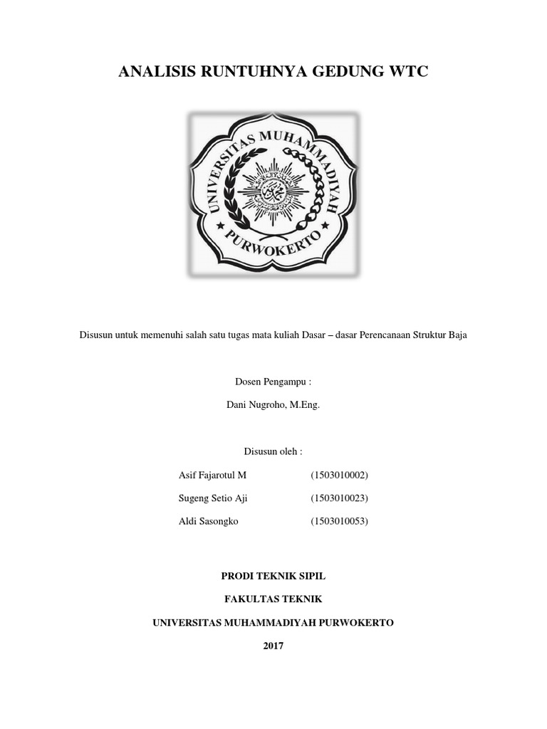 Analisis Runtuhnya Gedung WTC | PDF | Seni