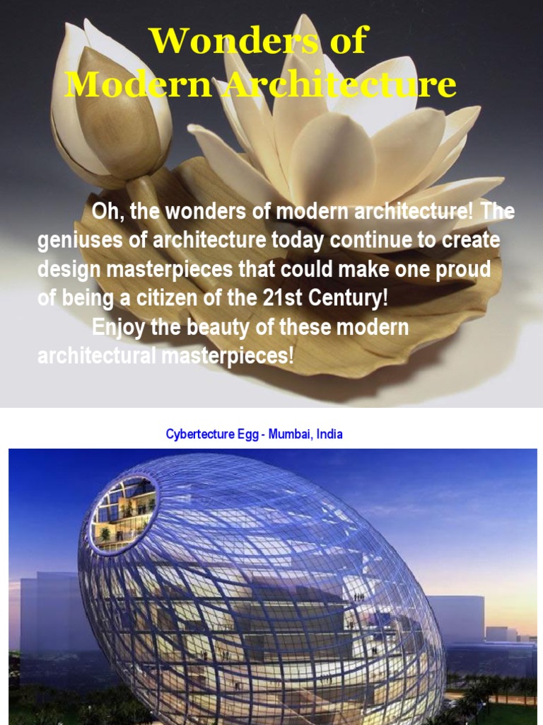 Wonders of Modern Architecture | PDF | Art