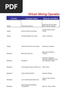BHP Billiton Mining Locations Overview | PDF | Iron Ore | Mining