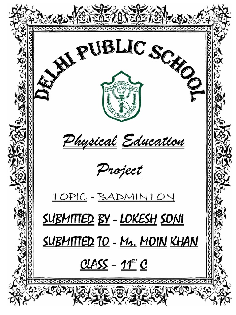 Badminton Sports Project PDF | PDF | Racquet Sports | Athletic Sports