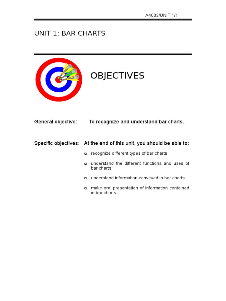 Objectives: Unit 1: Bar Charts | Download Free PDF | Chart | Engineering