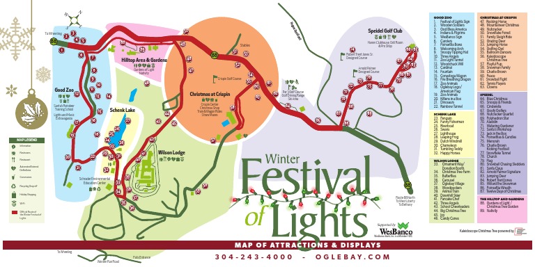 Oglebay Map | Christmas | Religious Festival Or Holiday