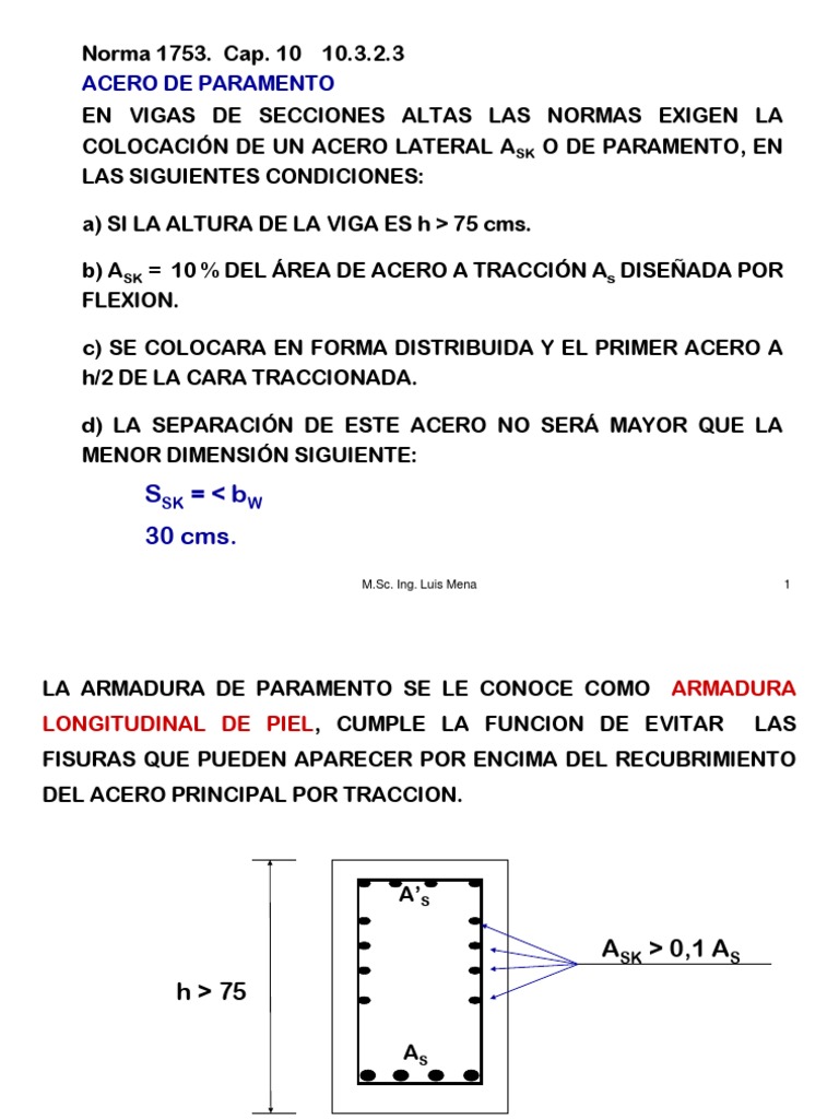 Acero de Paramento en Vigas Altas | PDF | Acero | Ingeniería estructural
