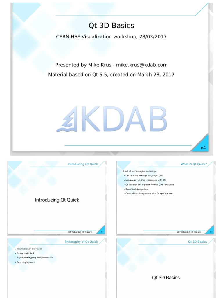 Cernhfs Qt3d Basics Pdf Inheritance Object Oriented Programming 3 D Computer Graphics 9788