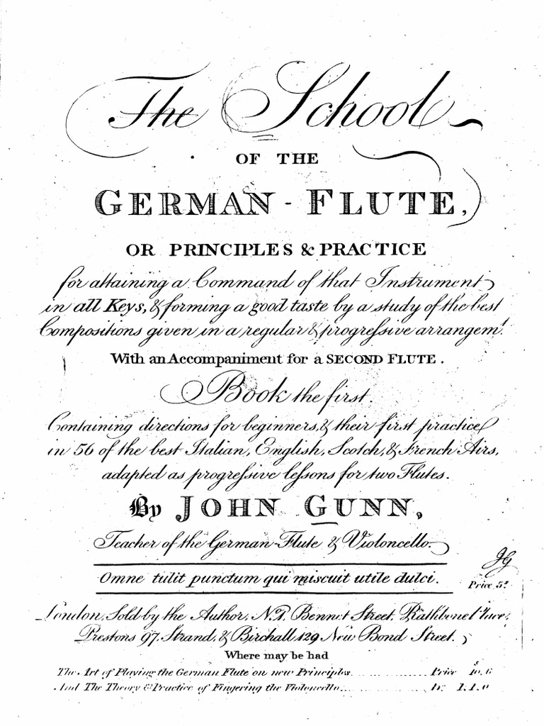 School of German Flute | PDF | Musicology | Elements Of Music