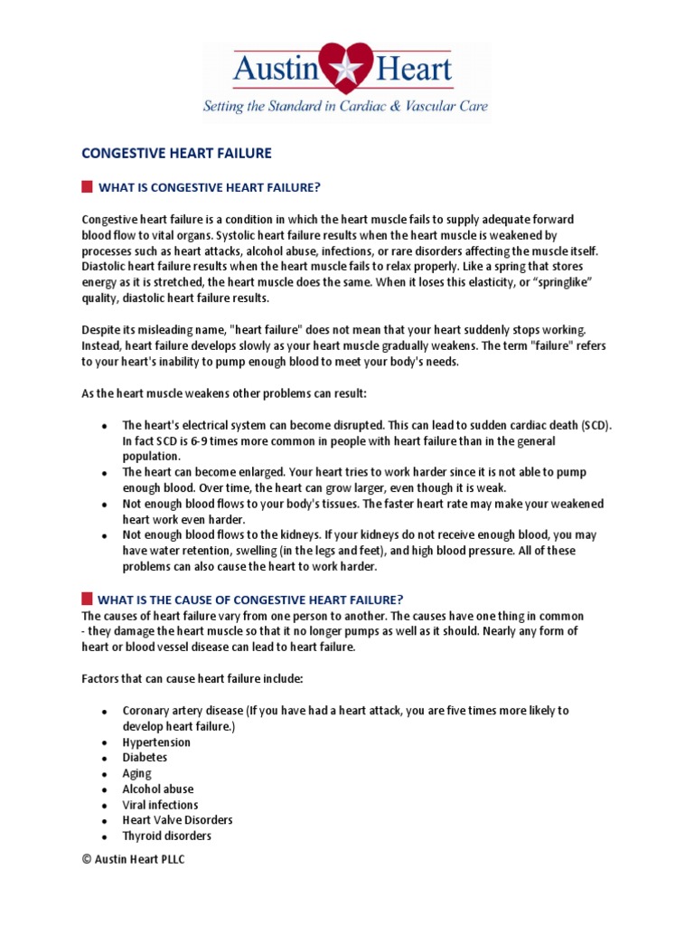 HF Congestive Heart Failure 2 | Download Free PDF | Heart Failure | Heart