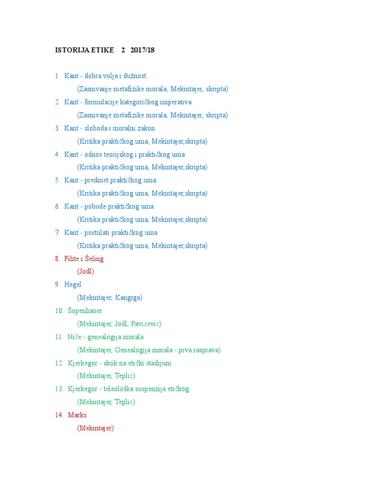 Istorija Etike 2 | PDF