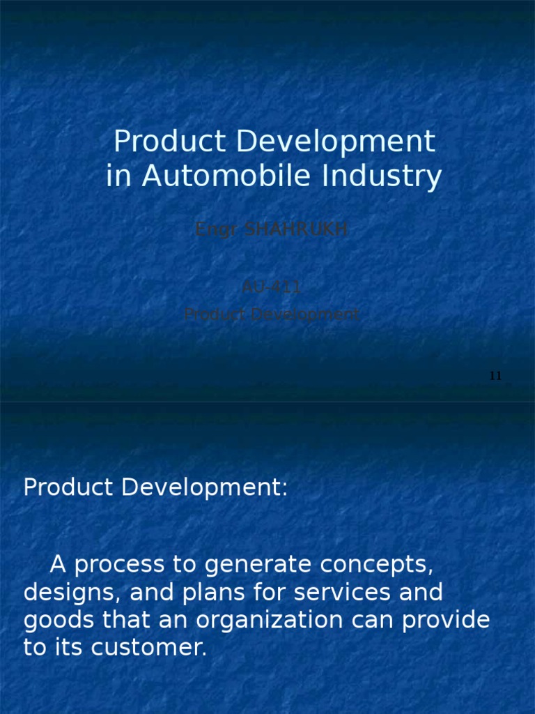 100327-Product Develop Met in Automobile Industry | PDF