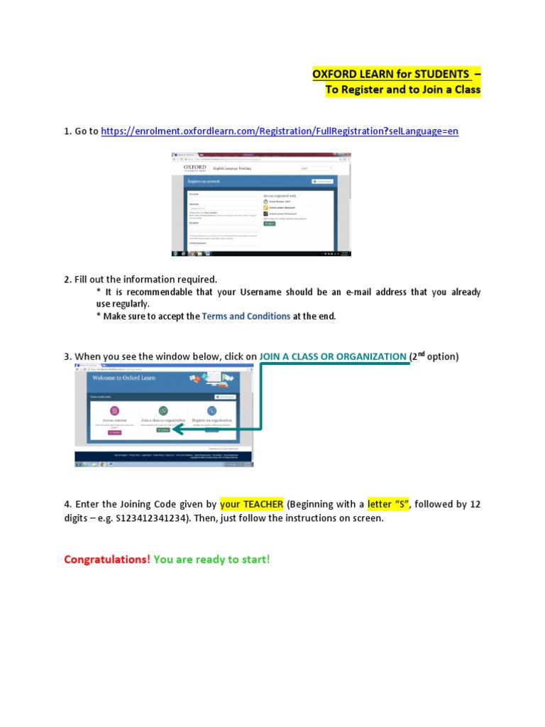 OL-Registration For STUDENTS | PDF