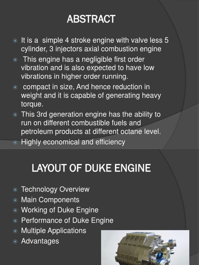 Duke Engine Seminar | PDF | Internal Combustion Engine | Engines