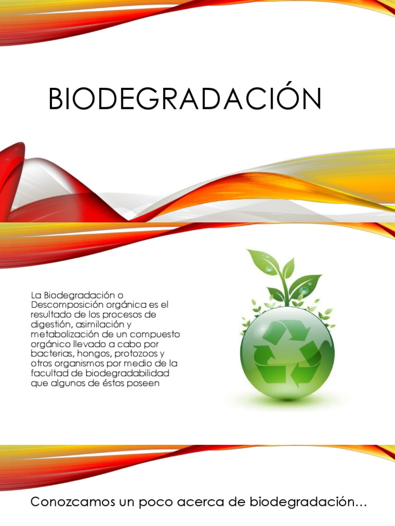 BIODEGRADACIÓN | PDF | Biodegradación | Residuos