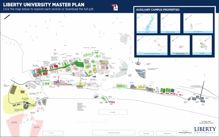 Liberty University Master Plan: Click The Map Below To Explore Each ...