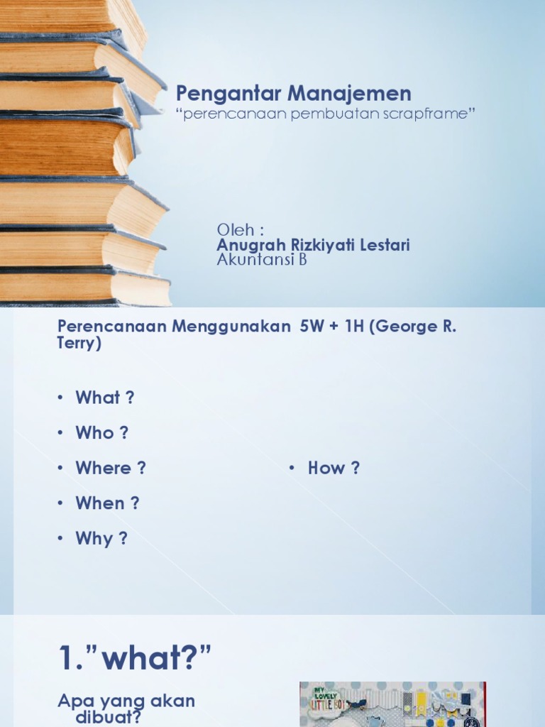 Contoh Perencanaan Menggunakan 5w + 1h | PDF