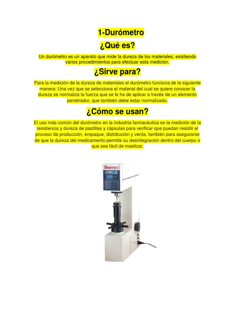 Guía completa sobre durómetros y su uso | PDF | Dureza | Science