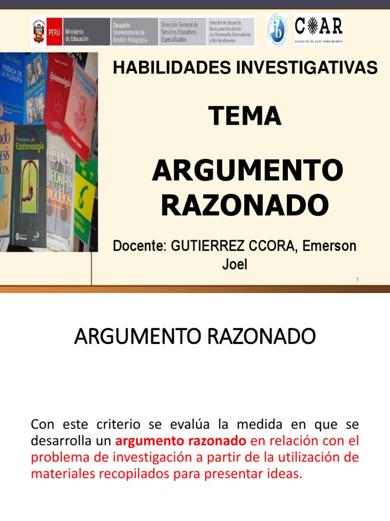 Argumento Razonado La Clase | Argumento | Pobreza | Prueba gratuita de ...