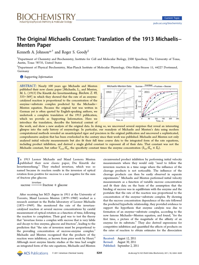 MM Kinetics No.4 PDF | PDF | Enzyme Kinetics | Enzyme Inhibitor