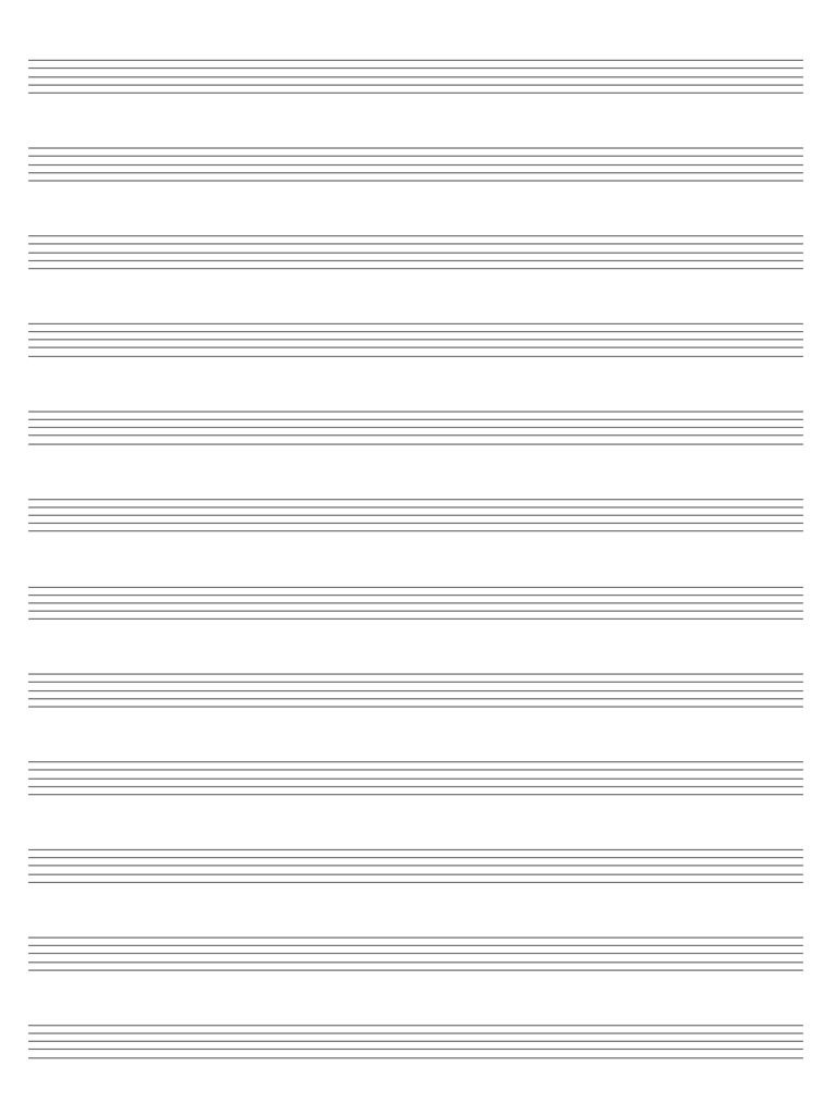 Hoja de Pentagrama | PDF