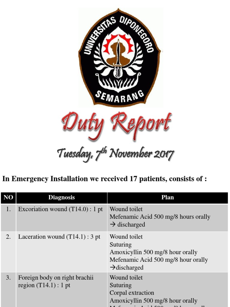 Duty Report | PDF | Clinical Medicine | Gastroenterology