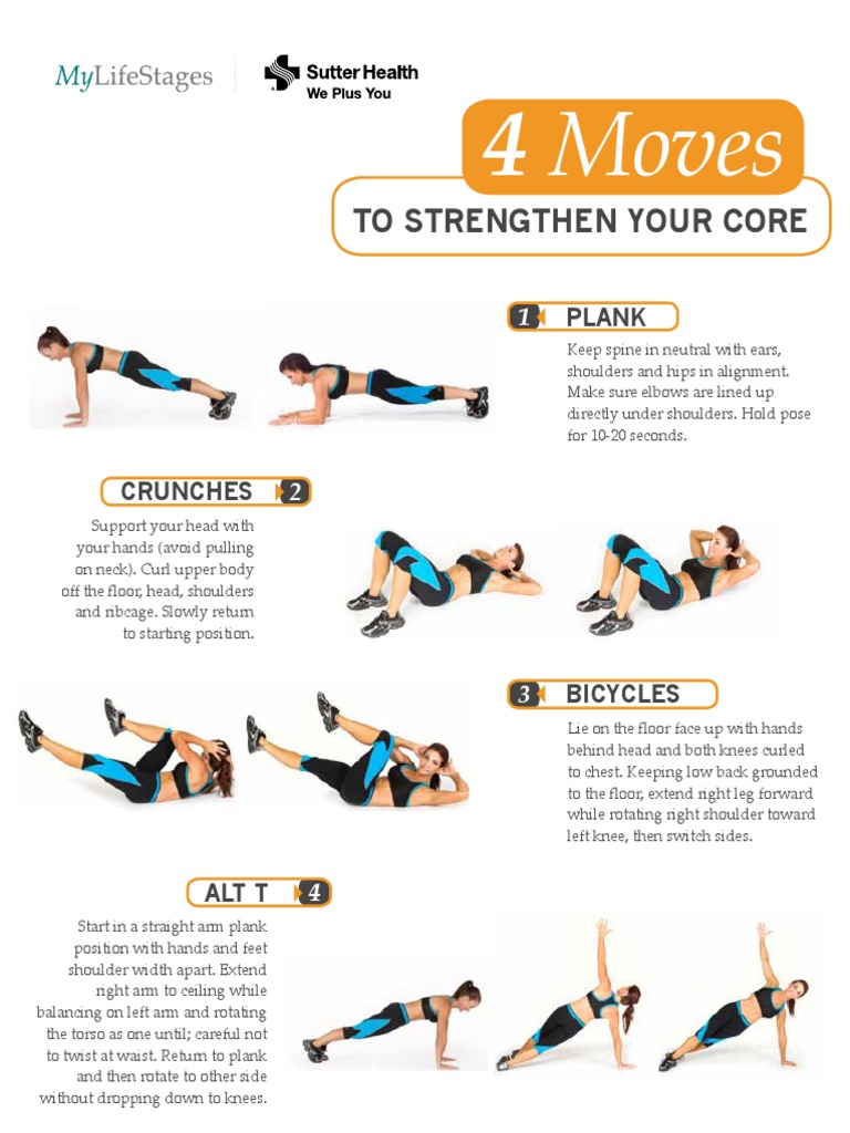 4 Core Strengthening Exercises | PDF