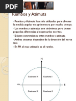 Conversión de Azimut A Rumbo y Viceversa | PDF | Ciencia y matemáticas