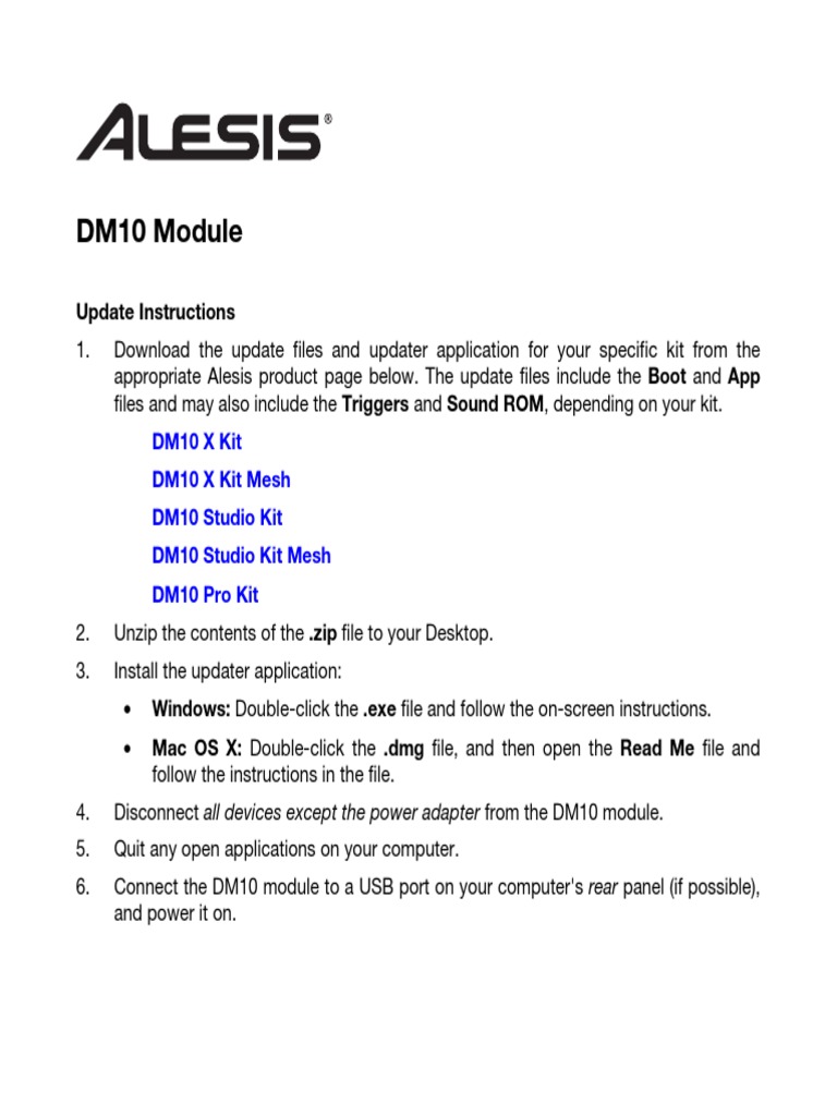 DM10 Module Update Instructions | PDF | Booting | Microsoft Windows