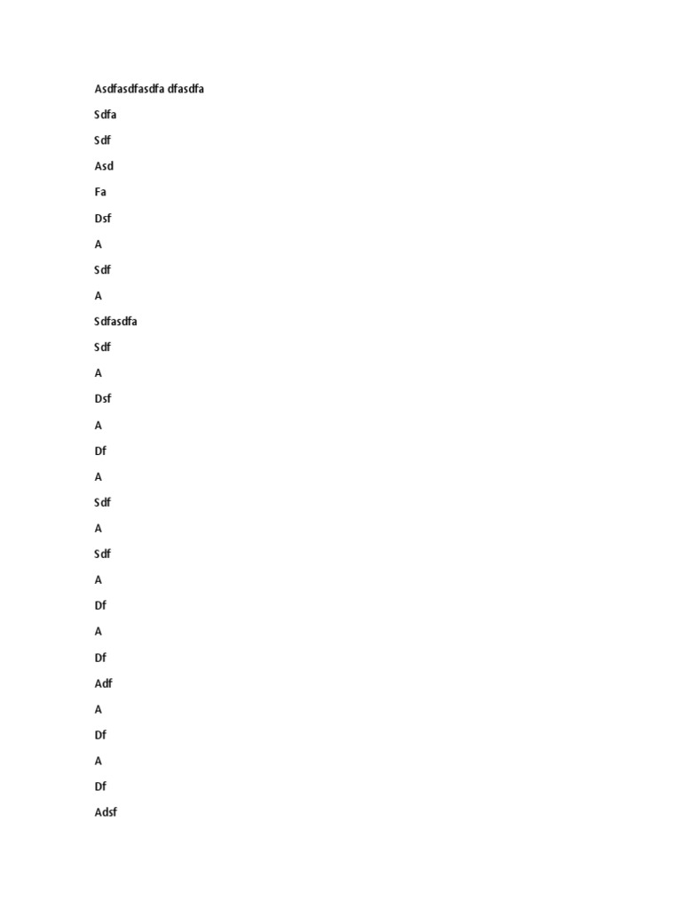 Asdfasdfasdfa Dfasdfa | PDF