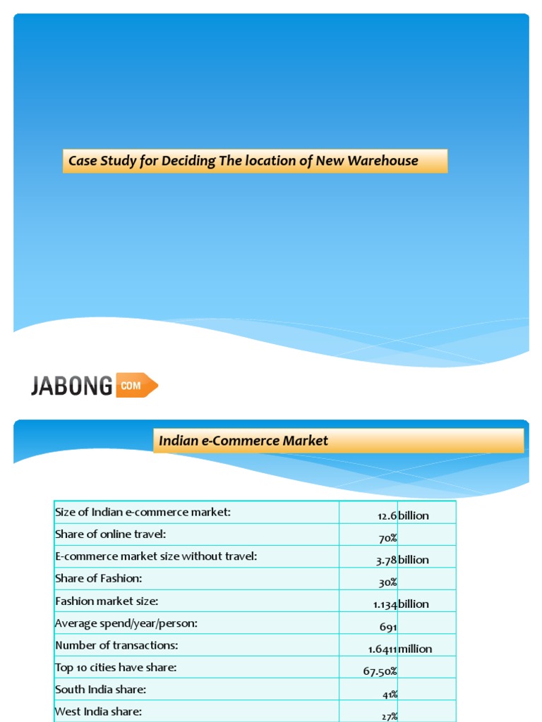 Jabong Warehouse Case Study - Manoj Verma | PDF | E Commerce | Warehouse