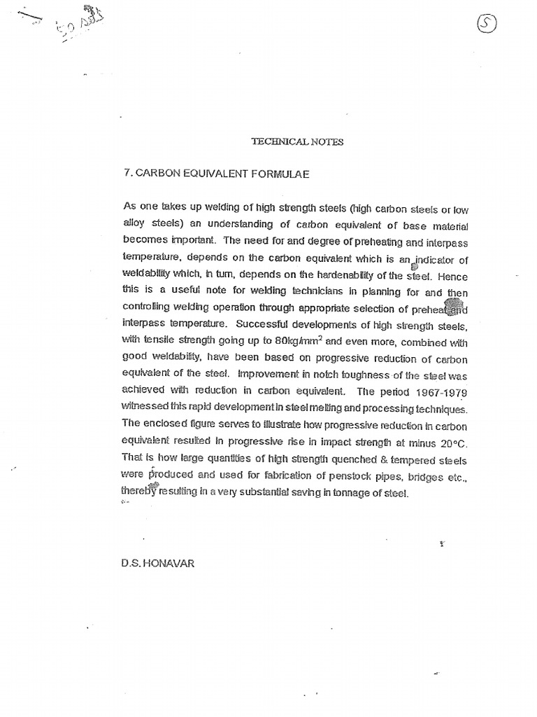 Carbon Equivalent Formula | PDF