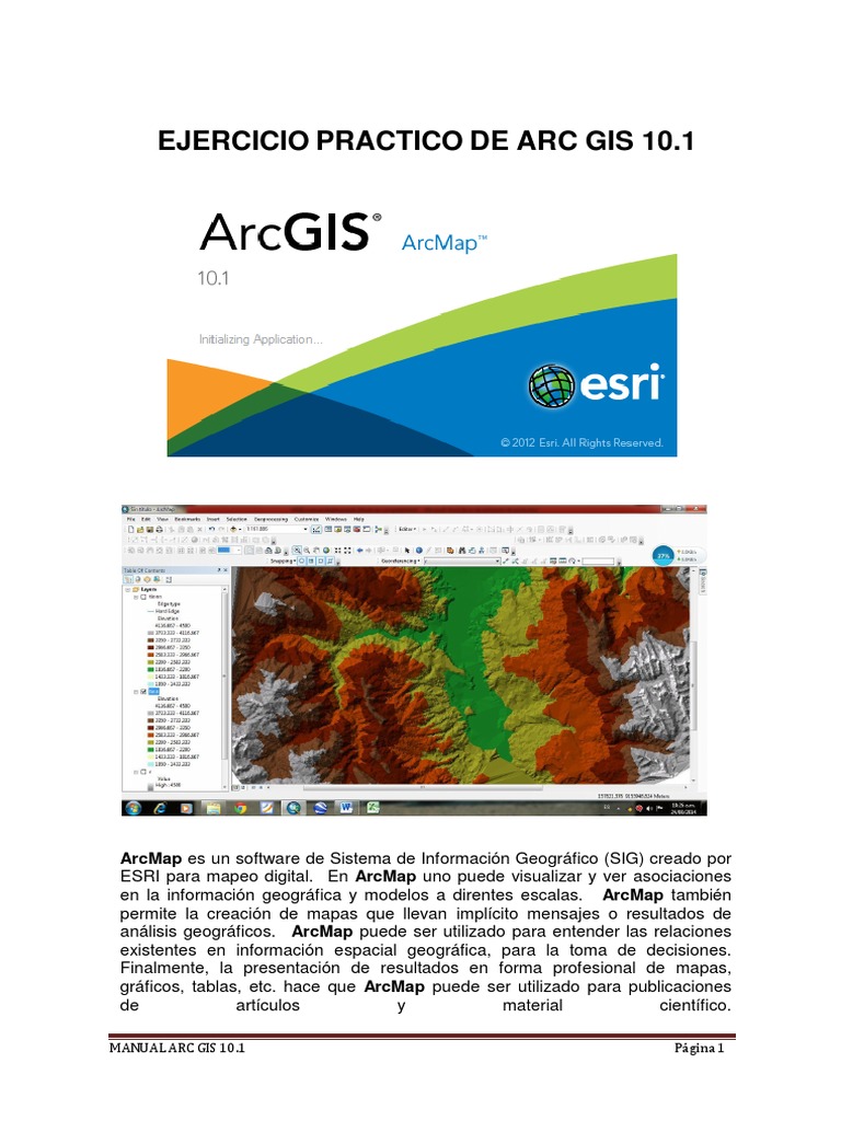 ARGIS 10.3 Manual | PDF | Sistema de información geográfica | Ciencias ...