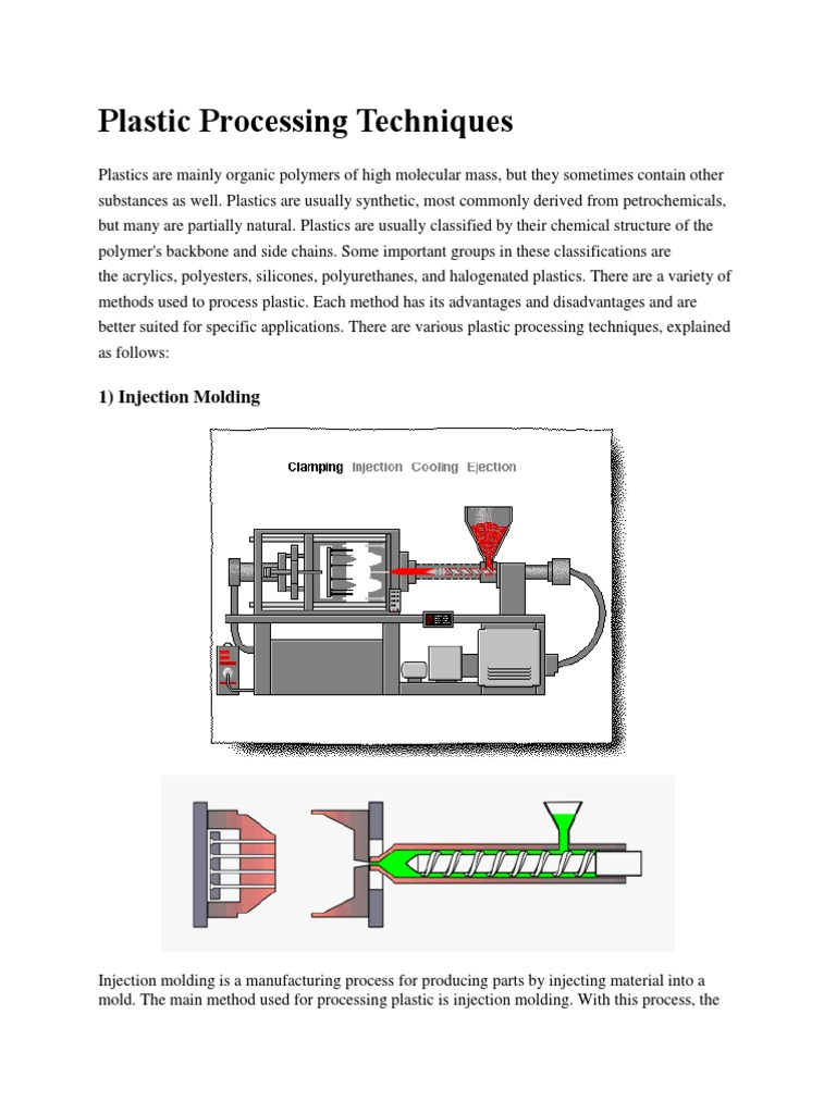 Plastic Processing Techniques | PDF | Plastic | Extrusion