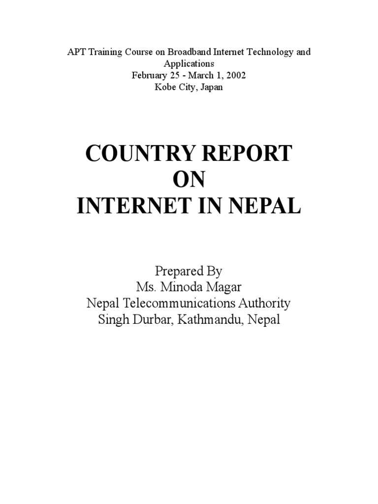 Nepal Internet Report Details Growth of ISPs | PDF | Internet Service ...