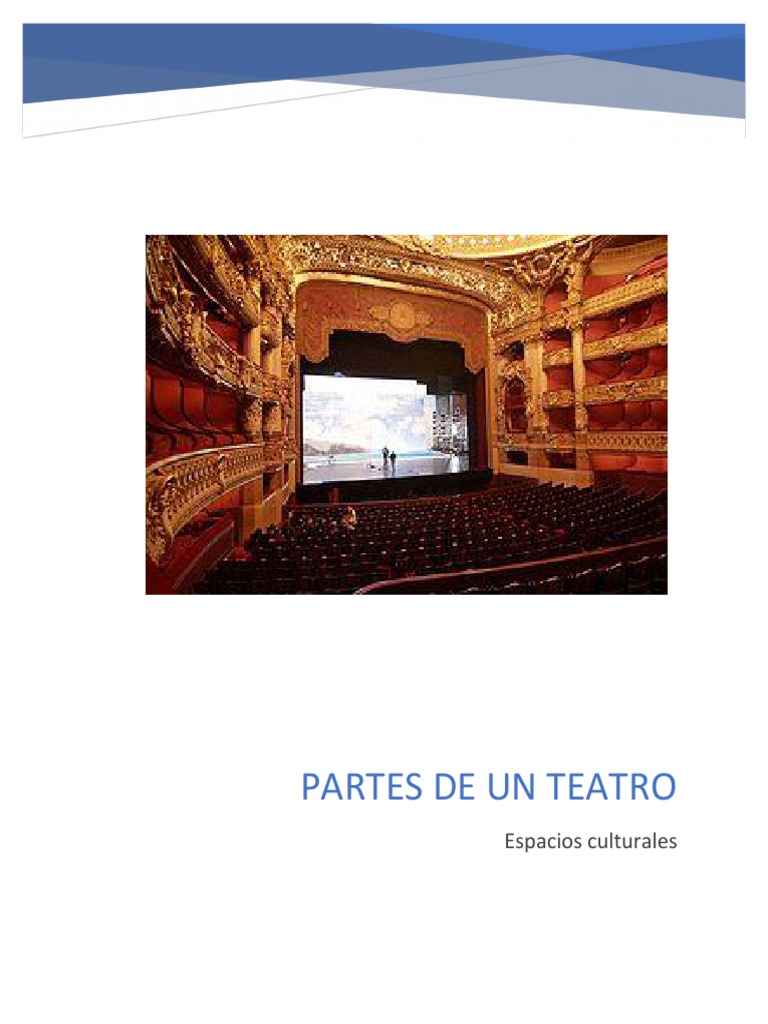 Partes de Un Teatro | PDF | Teatro | Ciudad de México